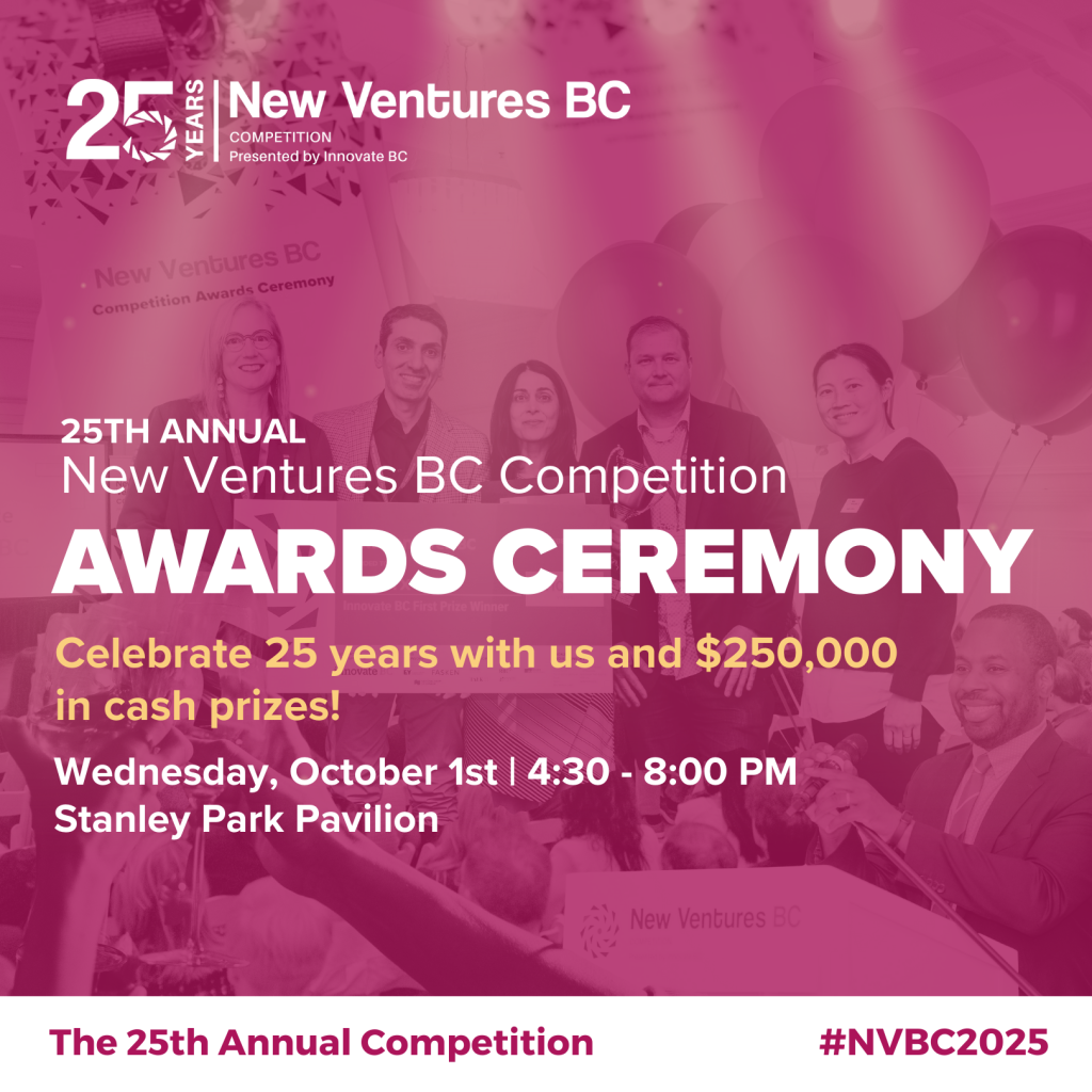 25th Annual New Ventures BC Competition Awards Ceremony - New Ventures BC