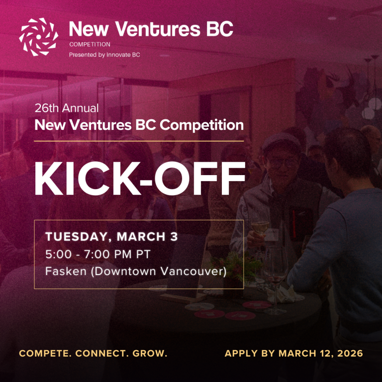 2026 New Ventures BC Competition Kick-off - New Ventures BC